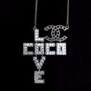 CHANEL | Jewelry | Chanel Love Coco Pendant Necklace Silver New | Poshmark